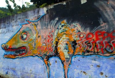 Graffiti in Banos, Ecuador