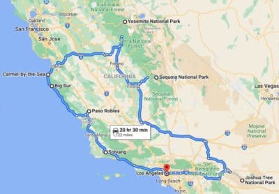 10 Day California Road Trip Itinerary: Los Angeles To Big Sur Road Trip